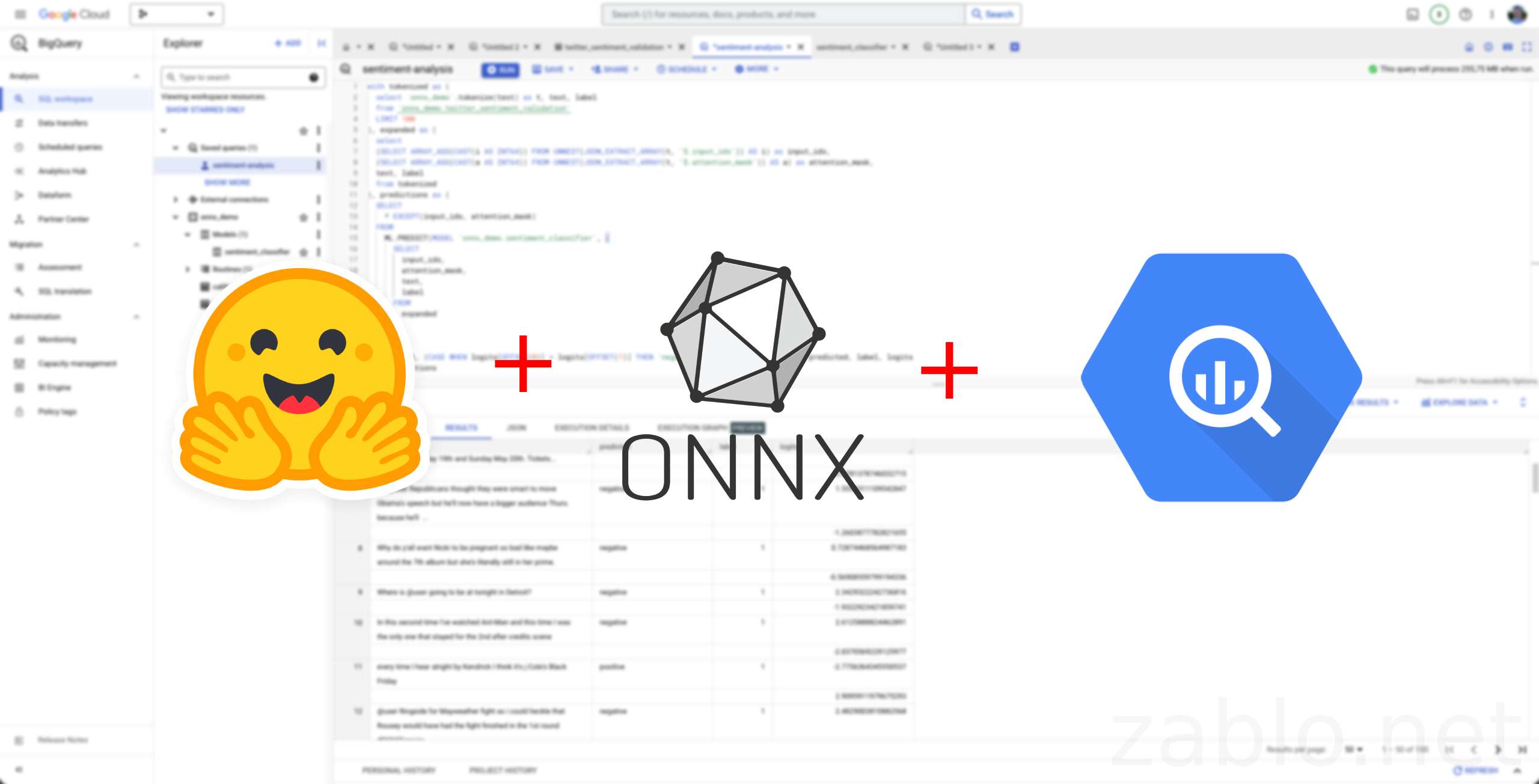 Twitter Sentiment Analysis On Bigquery Using Onnx Huggingface Transformers Marcin Zabłocki Blog